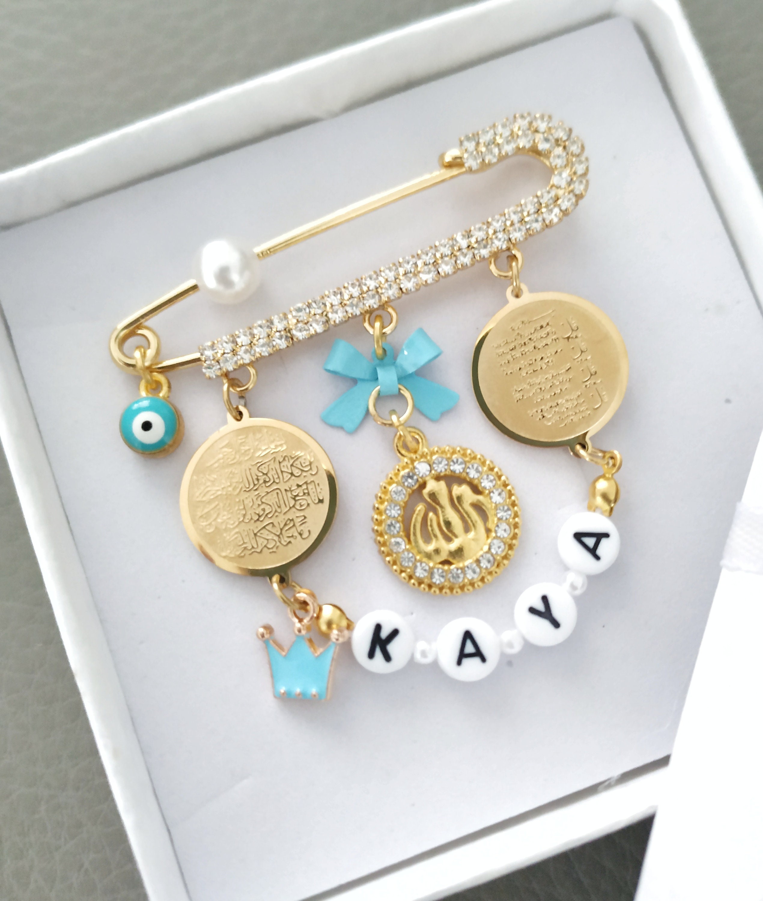 Koran personalisierte Pin Silber Gold Allah Pin Brosche - Etsy.de