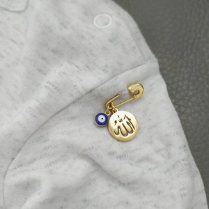 Mini Tiny Allah Baby Pin Brooch, Small Gold Allah Charm Pin - Etsy