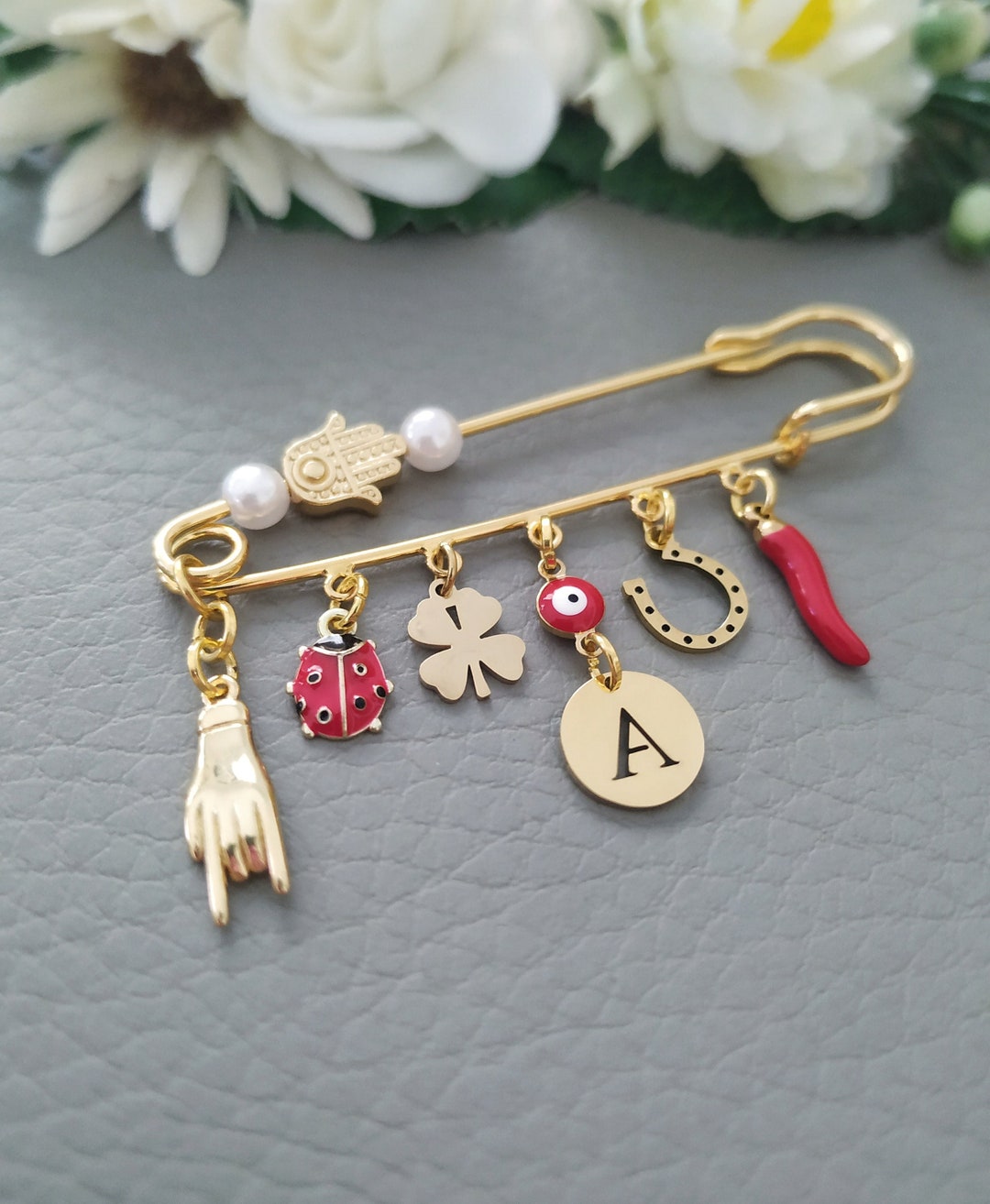 Spilla Da Balia Da Bambino, Cornicello Portafortuna - Etsy