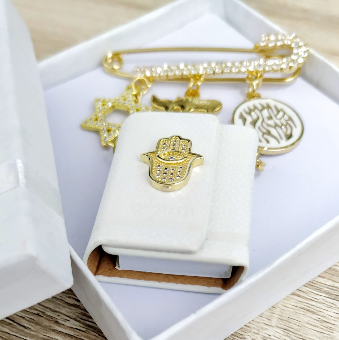 Luxury Gold Tehillim Pin Brooch Judaica Gifts Hebrew Jewish - Etsy Israel