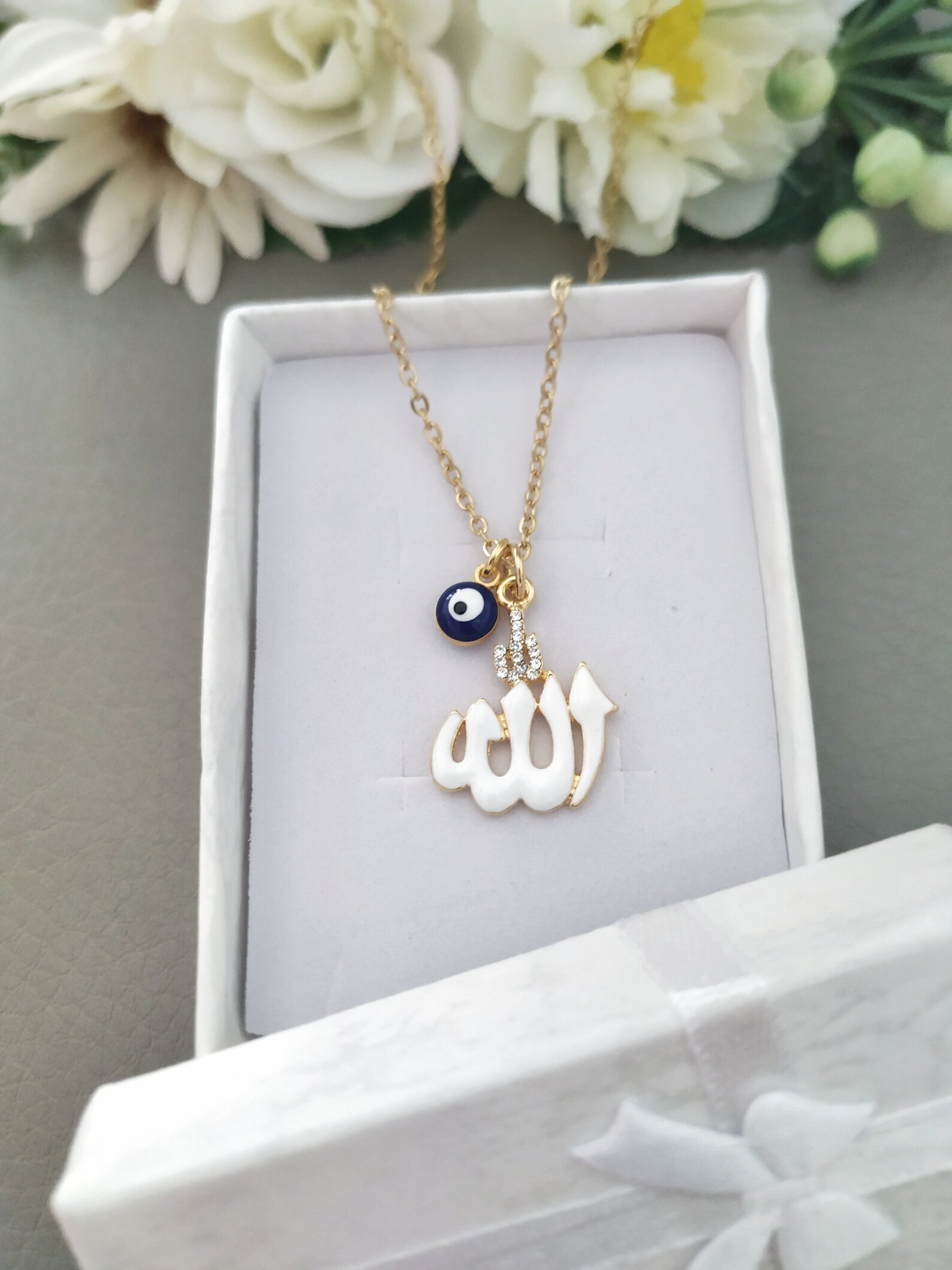Colorful Allah Charm Necklace Girls Gift Muslim Children - Etsy