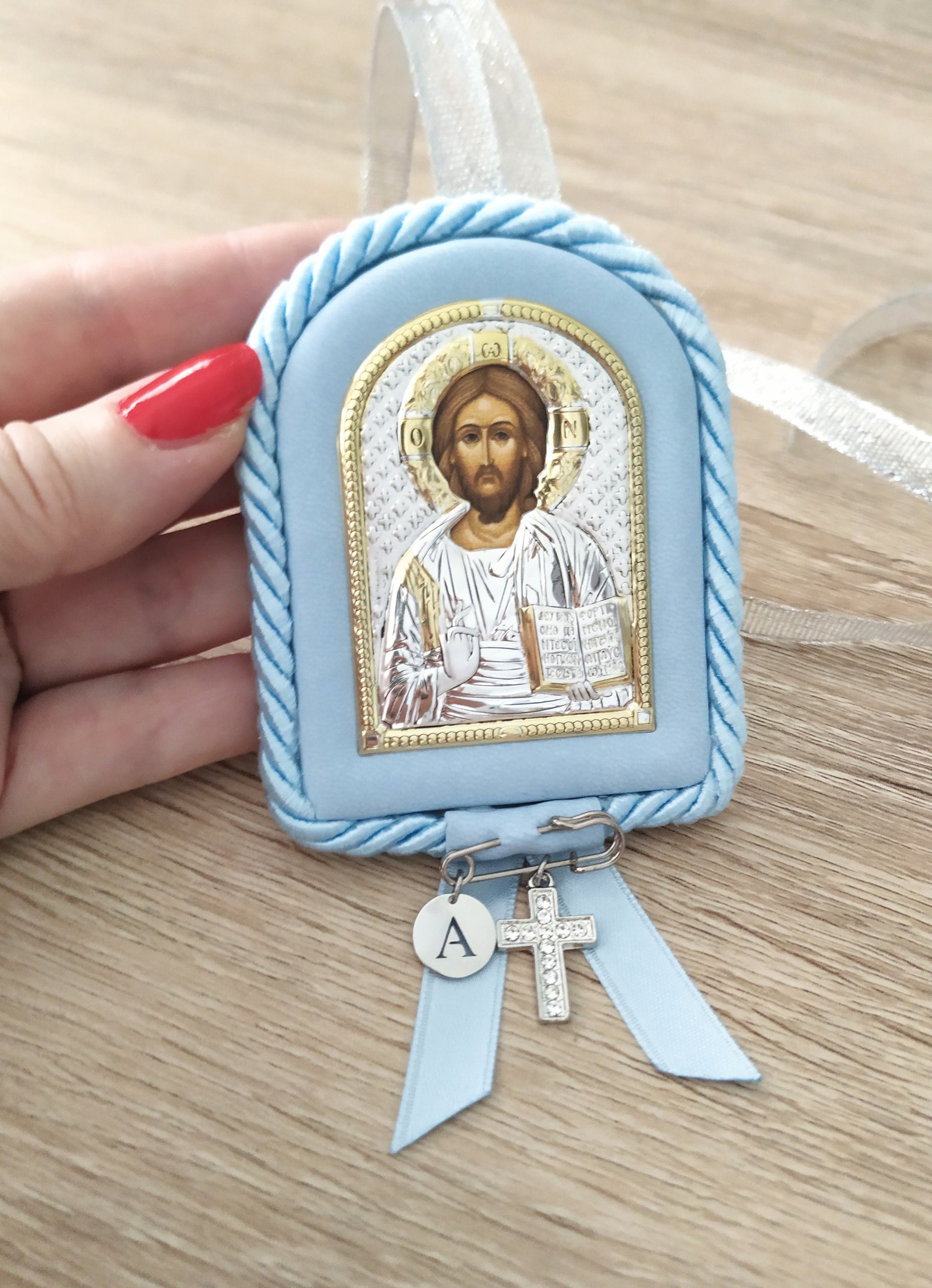 Jesus Icon for Baby Personalized Boy Girl Religious Icon | Etsy