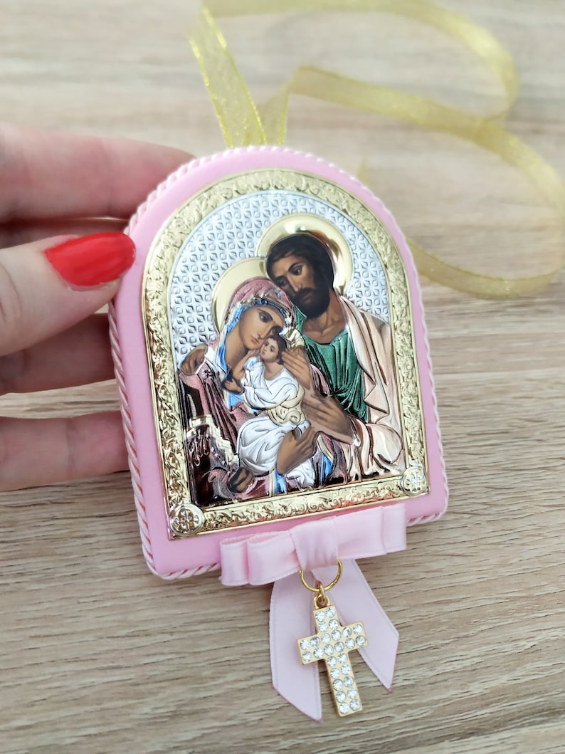 Holy Family Crib Medallion - Etsy