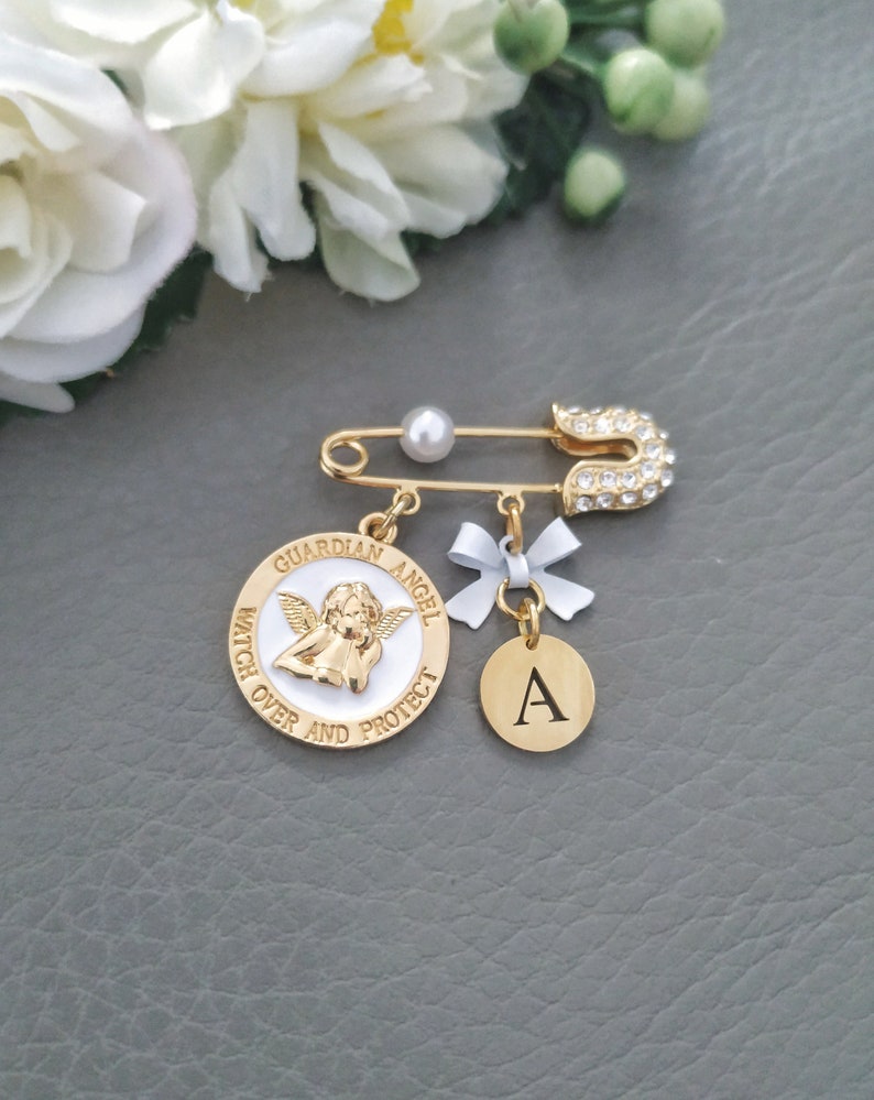 Guardian Angel Safety Pin for Newborn Protection Personalized - Etsy