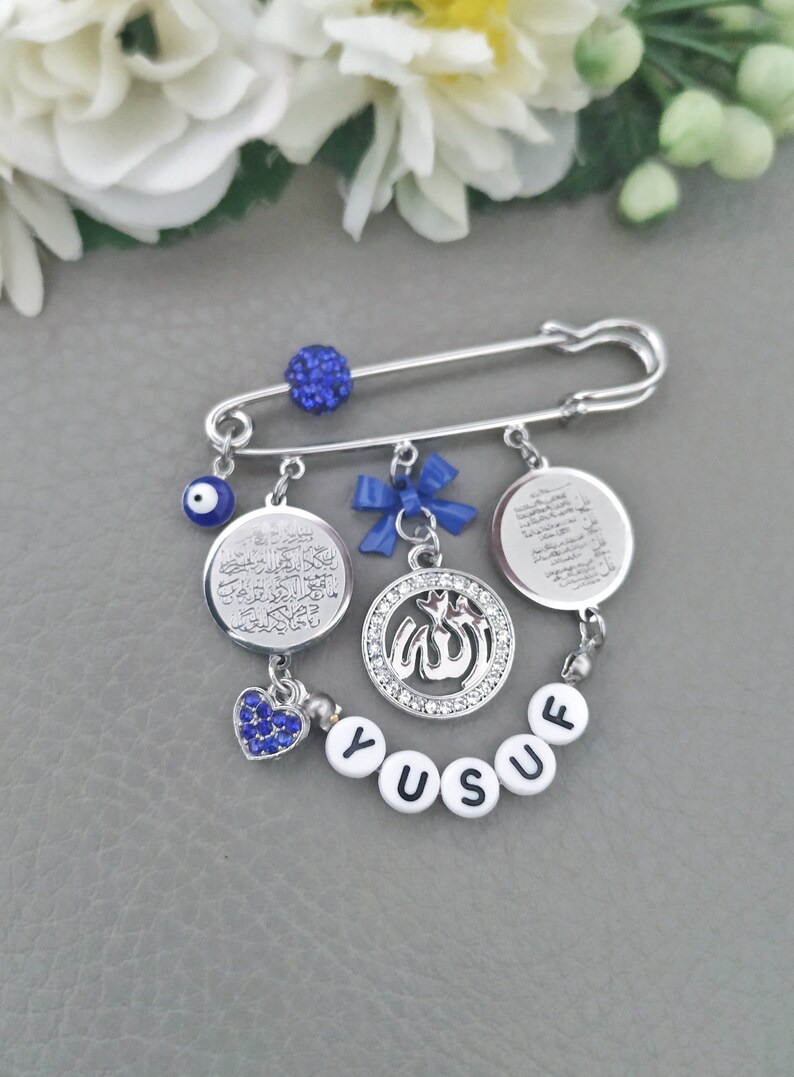 Quran Personalized Pin Silver Gold Allah Pin Brooch Child - Etsy