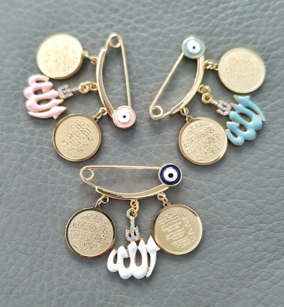 Blessing Islamic Pin Allah Ayatul Kursi Four Qul Pendant - Etsy