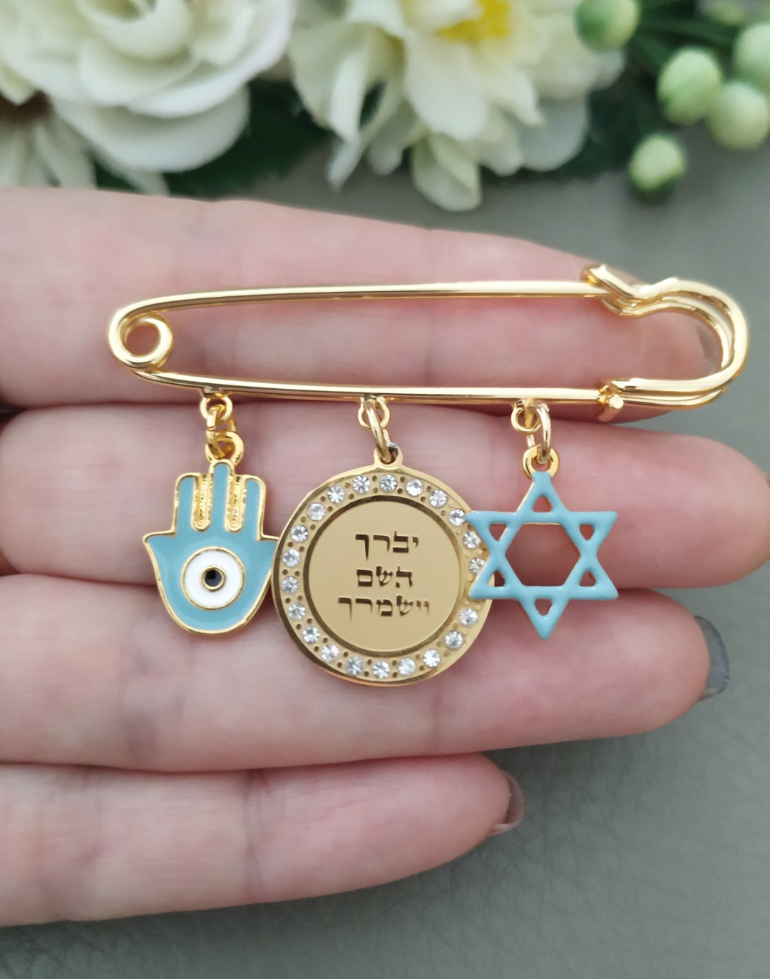 Jewish Onesie Pin, Baby Boy or Girl Jewish Gifts, Newborn Bris Outfit ...