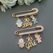 Unique Gift for Newborn Baby Boy, Baby Boy Safety Pin, Gold Stroller ...