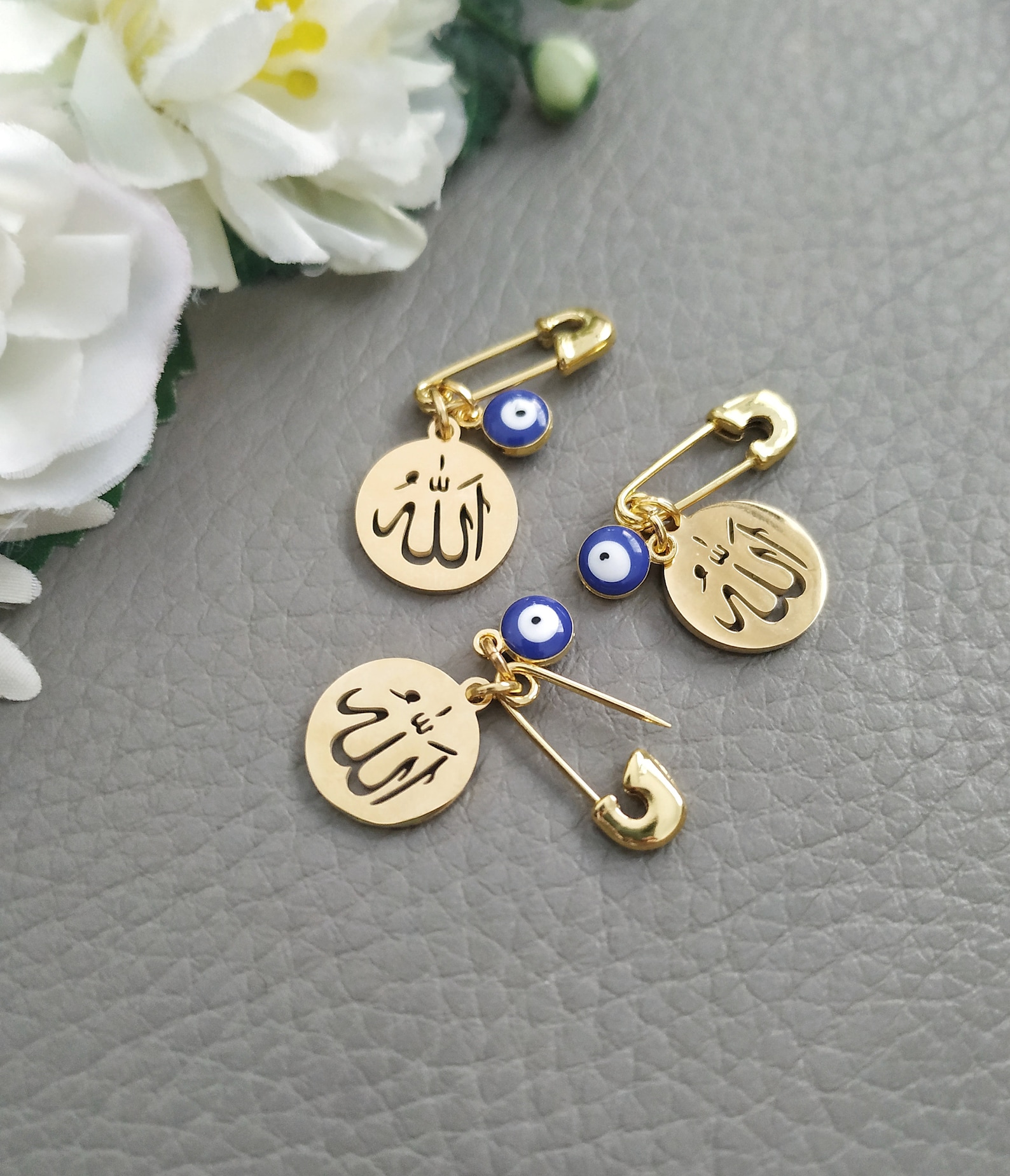Mini Tiny Allah Baby Pin Brooch, Small Gold Allah Charm Pin - Etsy