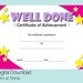 Printable Certificate of Achievement, Good Behaviour Reward, Digital ...