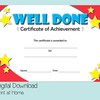 Printable Certificate of Achievement, Good Behaviour Reward, Digital ...