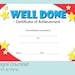 Kids Certificate of Achievement, Good Behaviour Reward, Digital ...