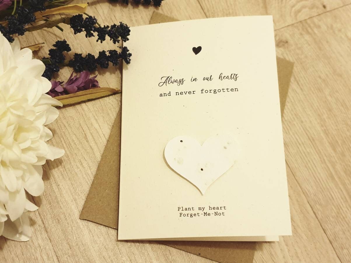 Plantable Sympathy Card Miscarriage Card Condolence Card - Etsy UK