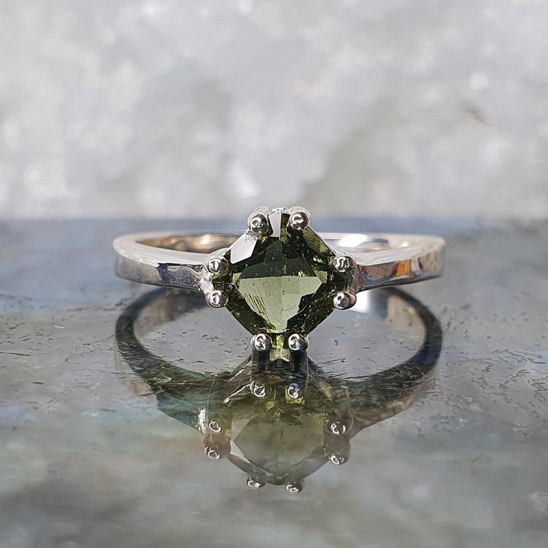 Moldavite Ring Men - Etsy