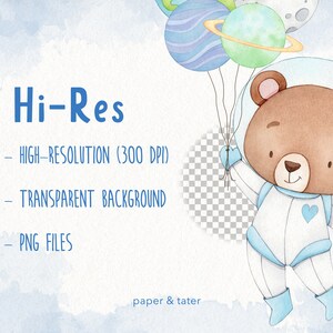 Astronaut Watercolor Clipart, Space Animals, Space Boy PNG - Etsy