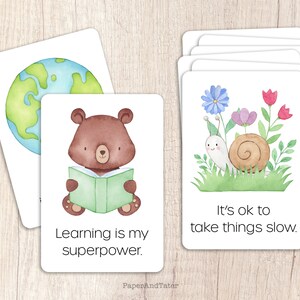 Affirmation Cards for Kids, 32 Printable Positive Affirmation Cards ...