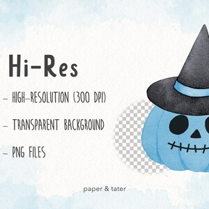 Blue Halloween Watercolor Clipart, Cute Pastel Halloween Boy PNG - Etsy