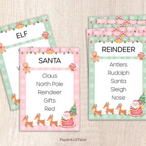 Christmas Word Guessing Game Printable - Forbidden Words Holiday ...