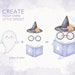 Halloween Little Ghost Watercolor Clipart, Cute Halloween Boo PNG - Etsy