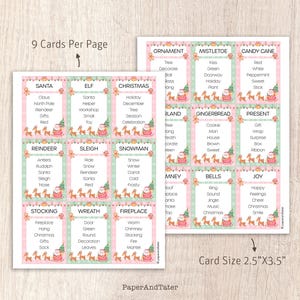 Christmas Word Guessing Game Printable - Forbidden Words Holiday ...