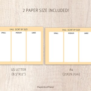 Fall Size Sorting Game for Kids - Autumn-themed Sort by Size Activity ...