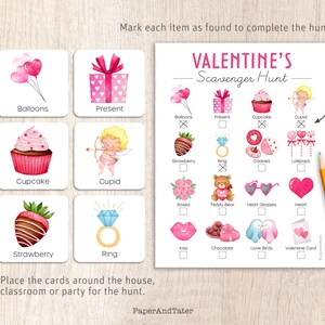 Valentine Scavenger Hunt for Kids - Fun Valentine's Day Game for ...
