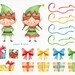 Watercolor Christmas Santa's Workshop Clipart Graphics, Santa Claus ...