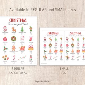 Christmas Scavenger Hunt for Kids - Fun Christmas Party Game - Winter ...