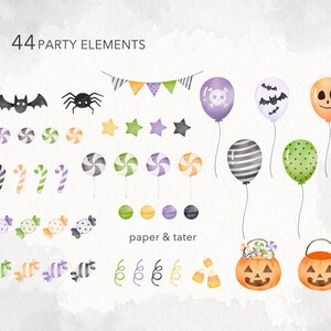 Halloween Costume Kids Watercolor Clipart, Trick or Treat Halloween PNG ...