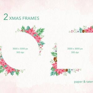 Watercolor Christmas Gnomes Floral Clipart, Nordic Gnomes, Xmas Gnome ...