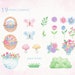 Watercolor Spring Dinosaur Clipart, Pastel Dino Clip Art, Easter Baby ...