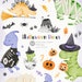 Halloween Dinosaurs Watercolor Clipart, Spooky Dinos PNG - Etsy