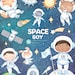 Astronaut Watercolor Clipart, Space Animals, Space Boy PNG - Etsy
