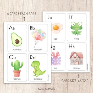 Printable Alphabet Flashcards for Kids - ABC Printable for Preschool ...