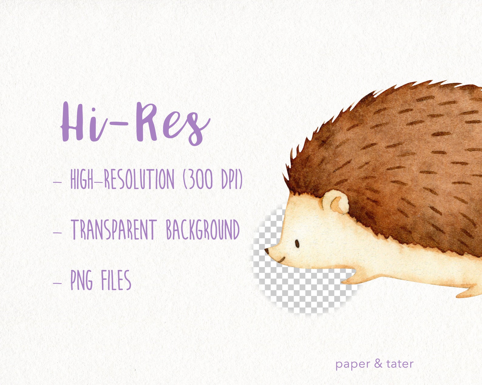 Watercolor Woodland Animals 2 Clipart Graphics Forest Baby | Etsy