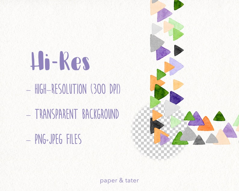 Watercolor Halloween Borders Clipart Graphics Spooky Colorful | Etsy