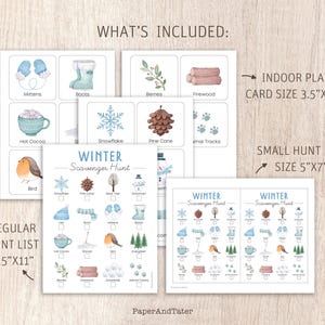 Winter Scavenger Hunt for Kids - Printable Indoor & Outdoor Winter ...