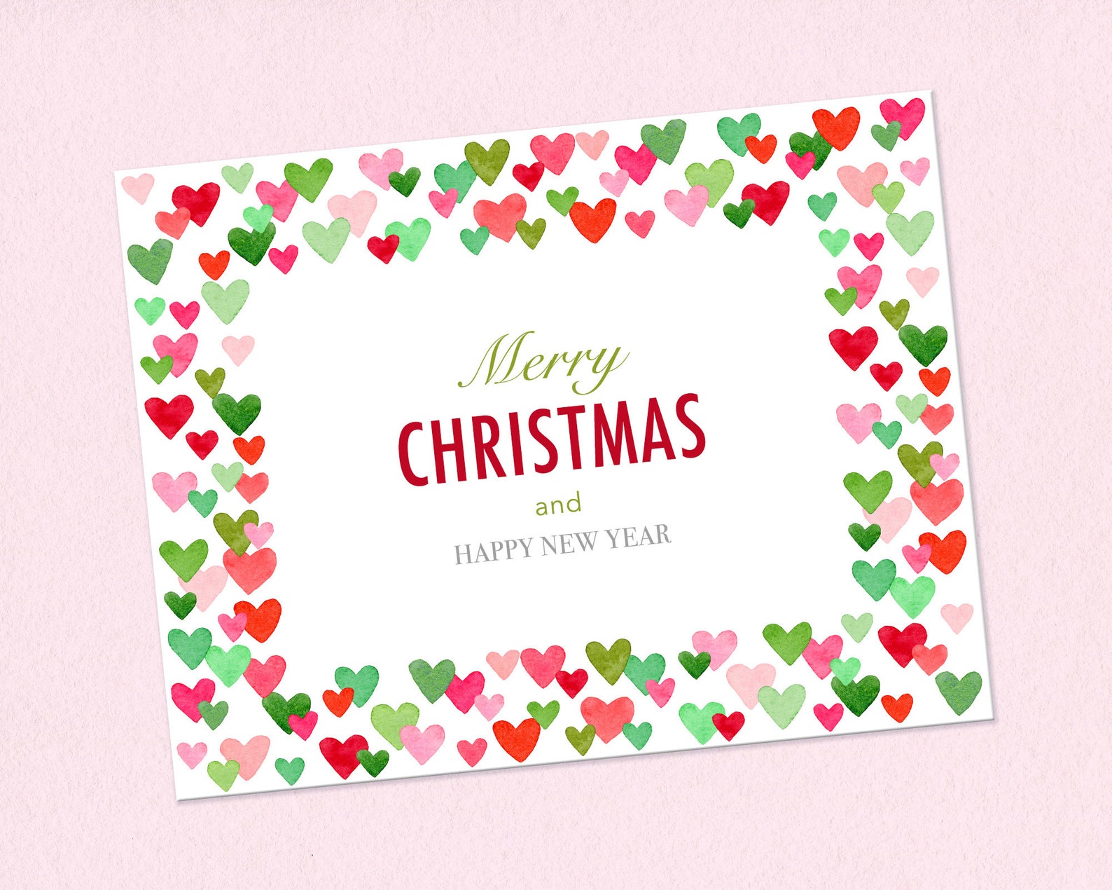 Watercolor Christmas Borders Clipart Graphics Colorful Shapes | Etsy