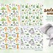 Watercolor Safari Baby Animals Digital Papers, Fabric Seamless Pattern ...