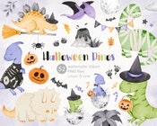Groovy Halloween Clipart, Groovy Clipart Bundle, Fall Clipart, Pastel ...