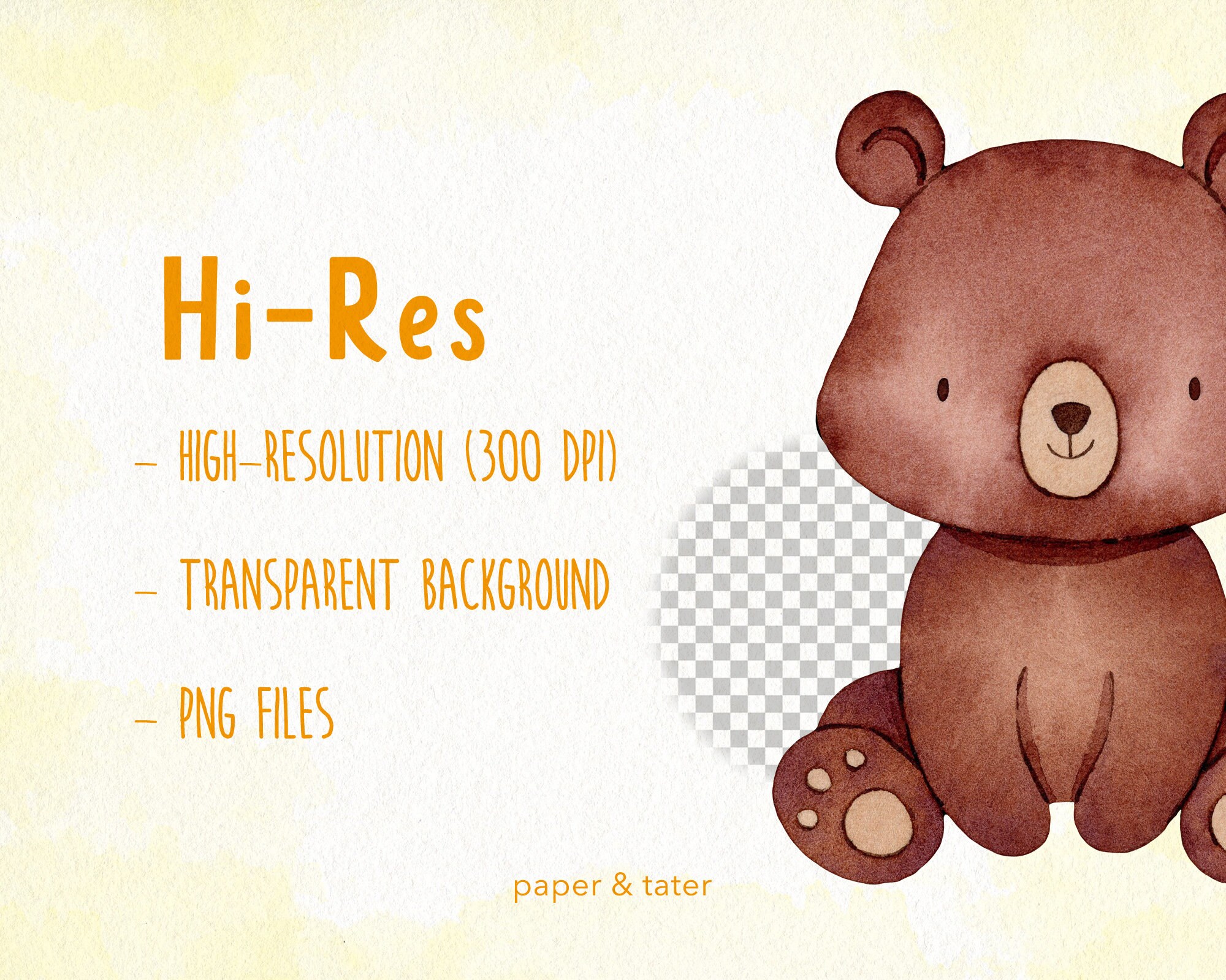 Watercolor Autumn Woodland Clipart Fall Forest Baby Animal - Etsy