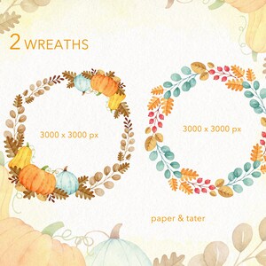 Watercolor Autumn Woodland Clipart, Fall Forest Baby Animal PNG, Bear ...