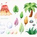 Watercolor Baby Dinosaur Clipart Graphics, Dino Clip Art, T Rex ...