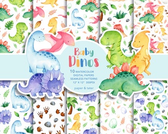 Watercolor Rainbow Digital Papers Fabric Seamless Pattern | Etsy