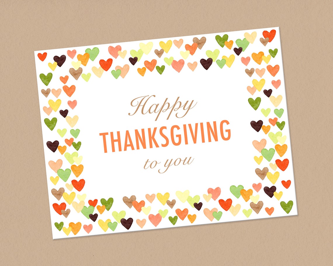 Watercolor Thanksgiving Borders Clipart Colorful Fall Rainbow - Etsy