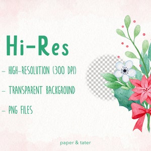 Watercolor Christmas Gnomes Floral Clipart, Nordic Gnomes, Xmas Gnome ...