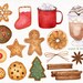 Watercolor Christmas Sweets Clipart Graphics, Holiday Desserts, Cookies ...