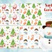 Watercolor Christmas Digital Papers, Fabric Seamless Pattern, Scrapbook ...