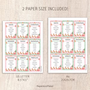 Christmas Word Guessing Game Printable - Forbidden Words Holiday ...