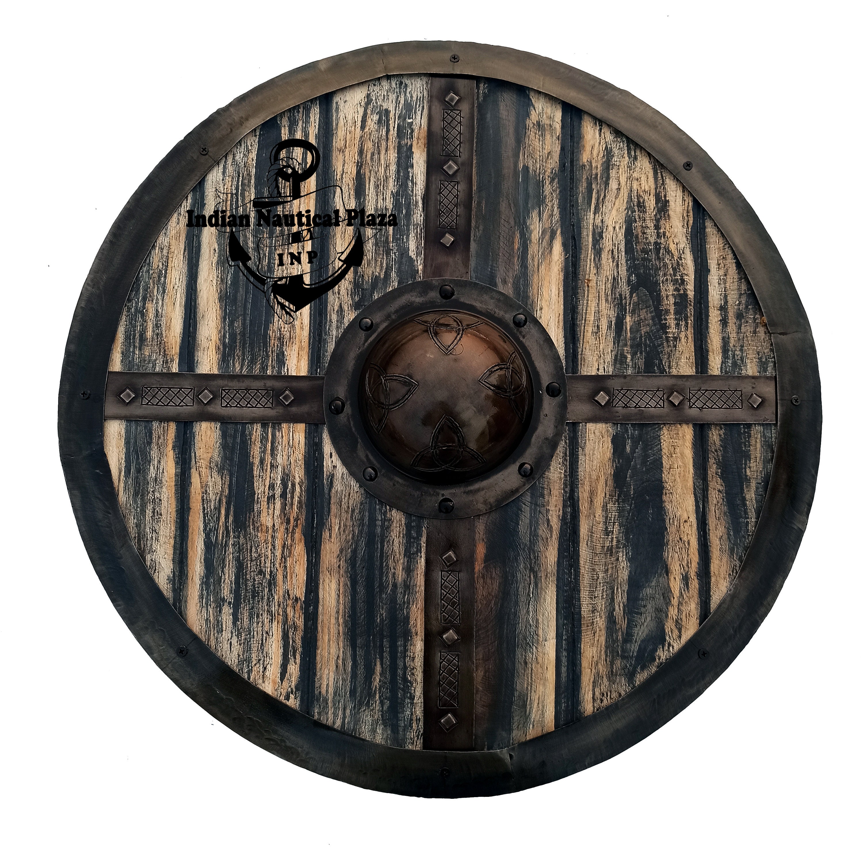 Handmade Viking Crusader Wood Shield Medieval Round Battle | Etsy